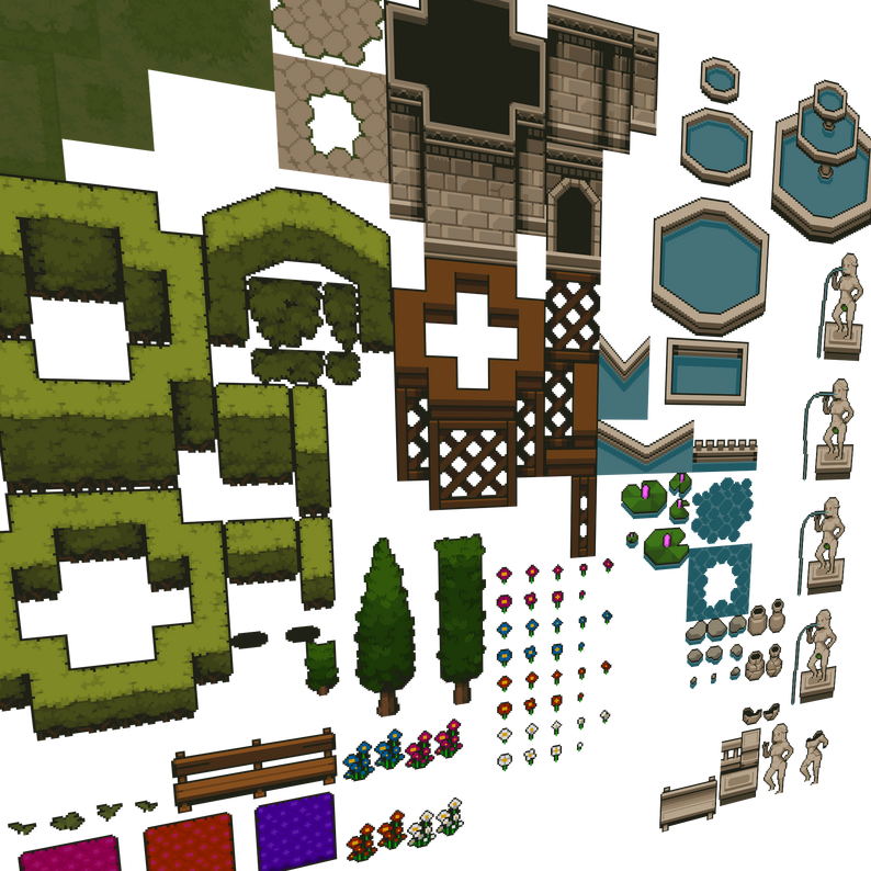 Pixel Crawler - Garden by Anokolisa