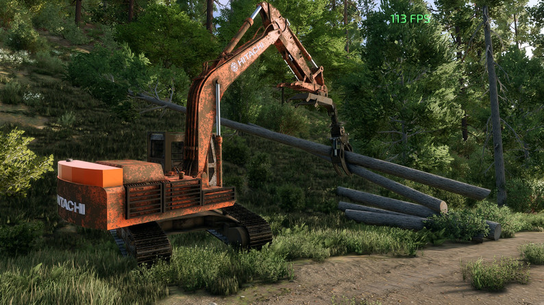 FS22: OldGen Deere/Hitachi Excavator Pack by LL Logging