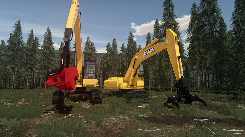FS22 John Deere 330CLC Log Loader Conversion by LL Logging