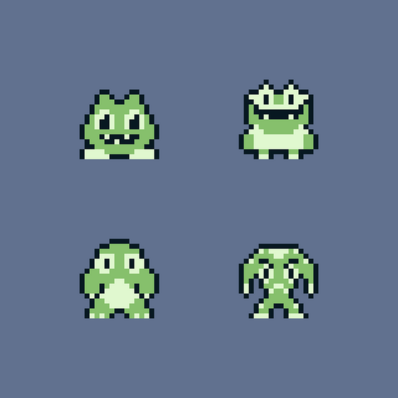 Animated NPC Monster Sprites for GB Studio by RRiesgo