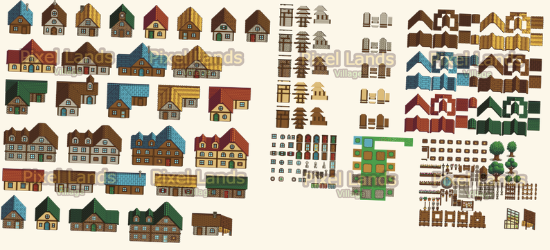 Pixel Lands - Village by Trislin