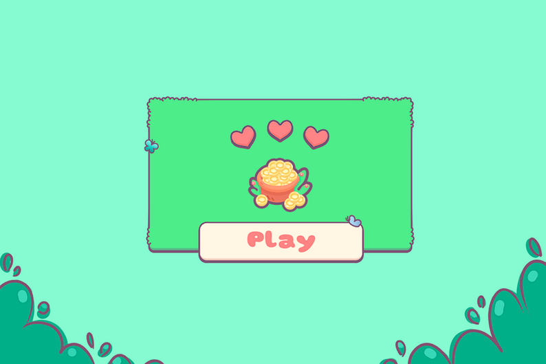 🌸 Garden cozy kit UI/GUI buttons and icons by mandinhart