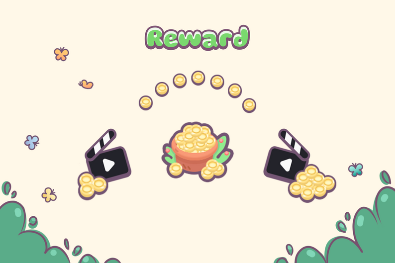 🌸 Garden cozy kit UI/GUI buttons and icons by mandinhart