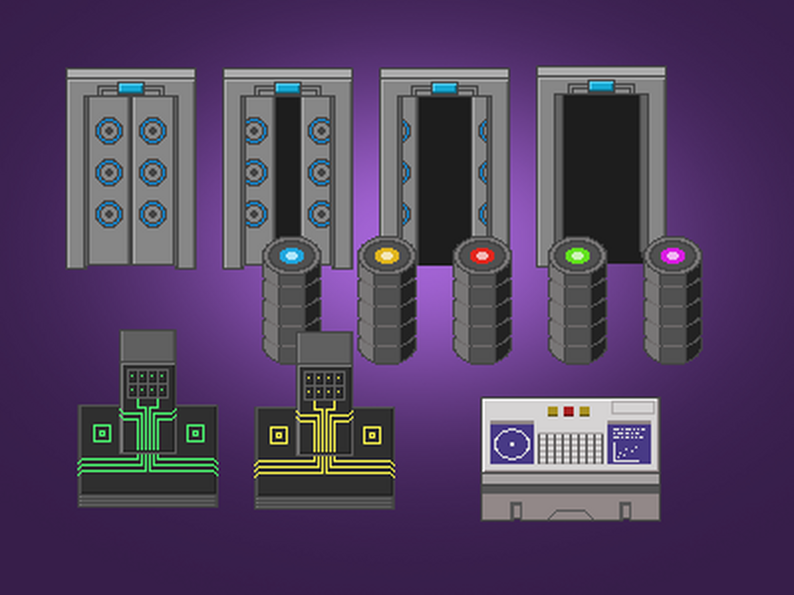 Sci-Fi Electronics (Pixel Art pack) by Matseb2611