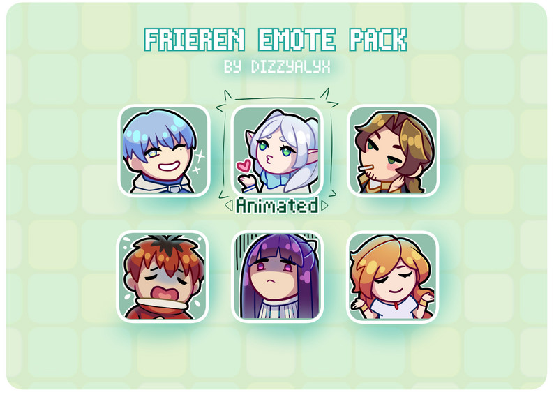 Frieren Emote Pack by DizzyAlyx
