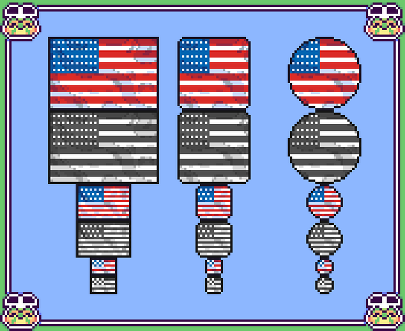 Pixel Flags by Agua's Swamp