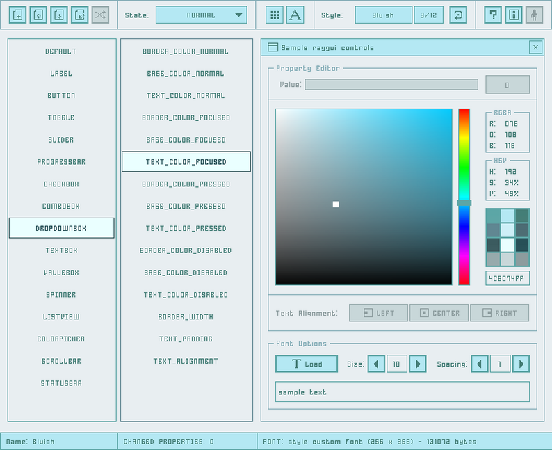 rGuiStyler by raylib technologies