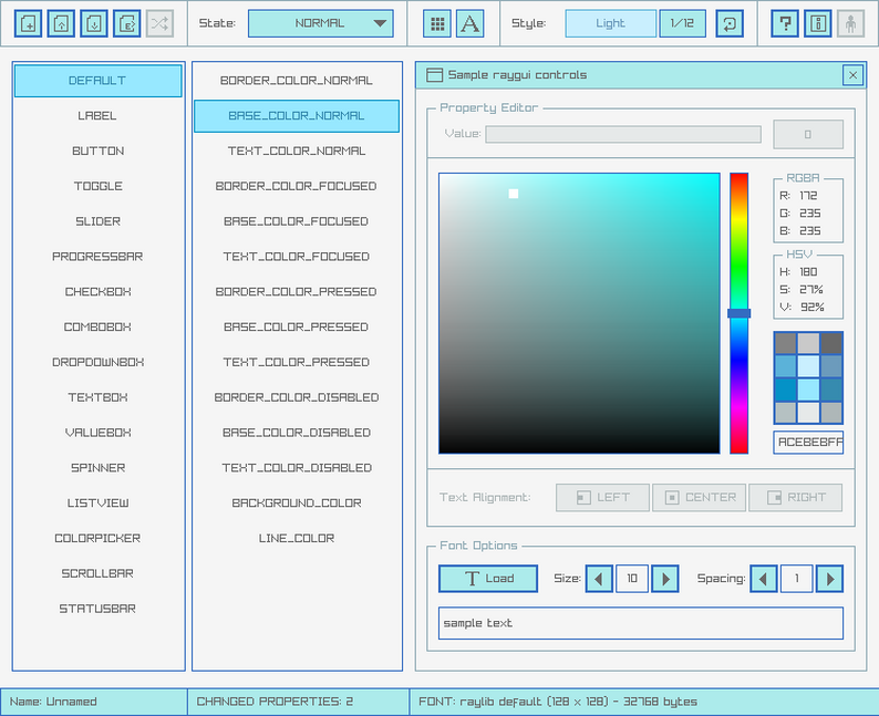 rGuiStyler by raylib technologies