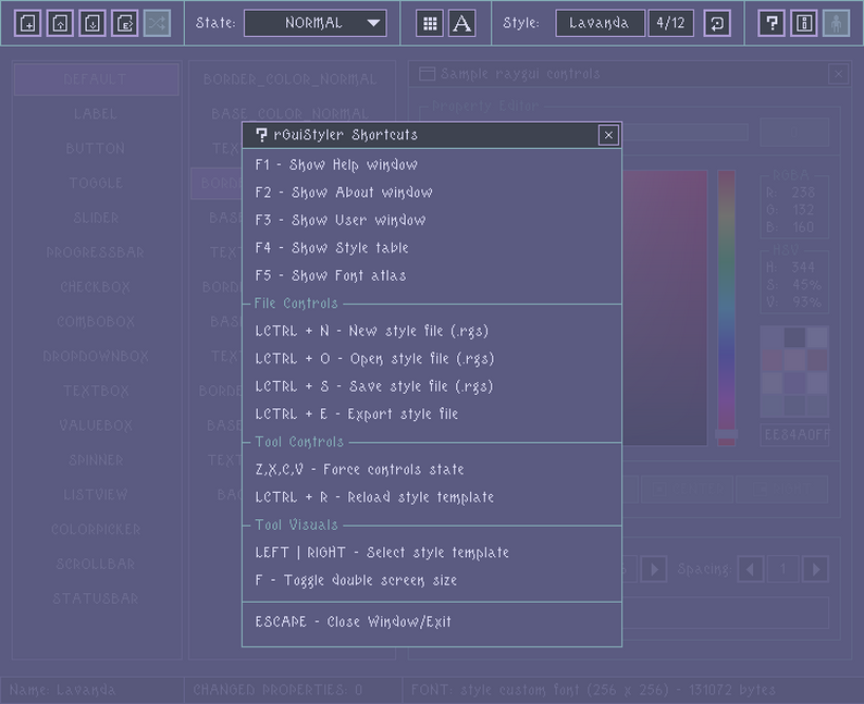 rGuiStyler by raylib technologies