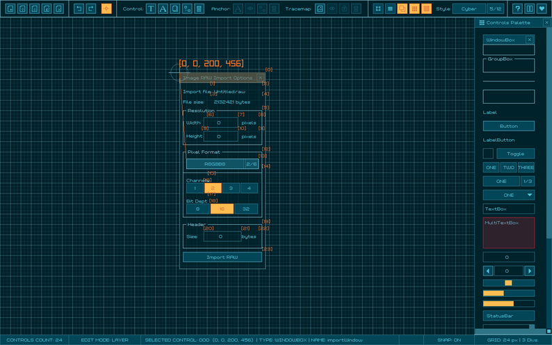 rGuiLayout by raylib technologies