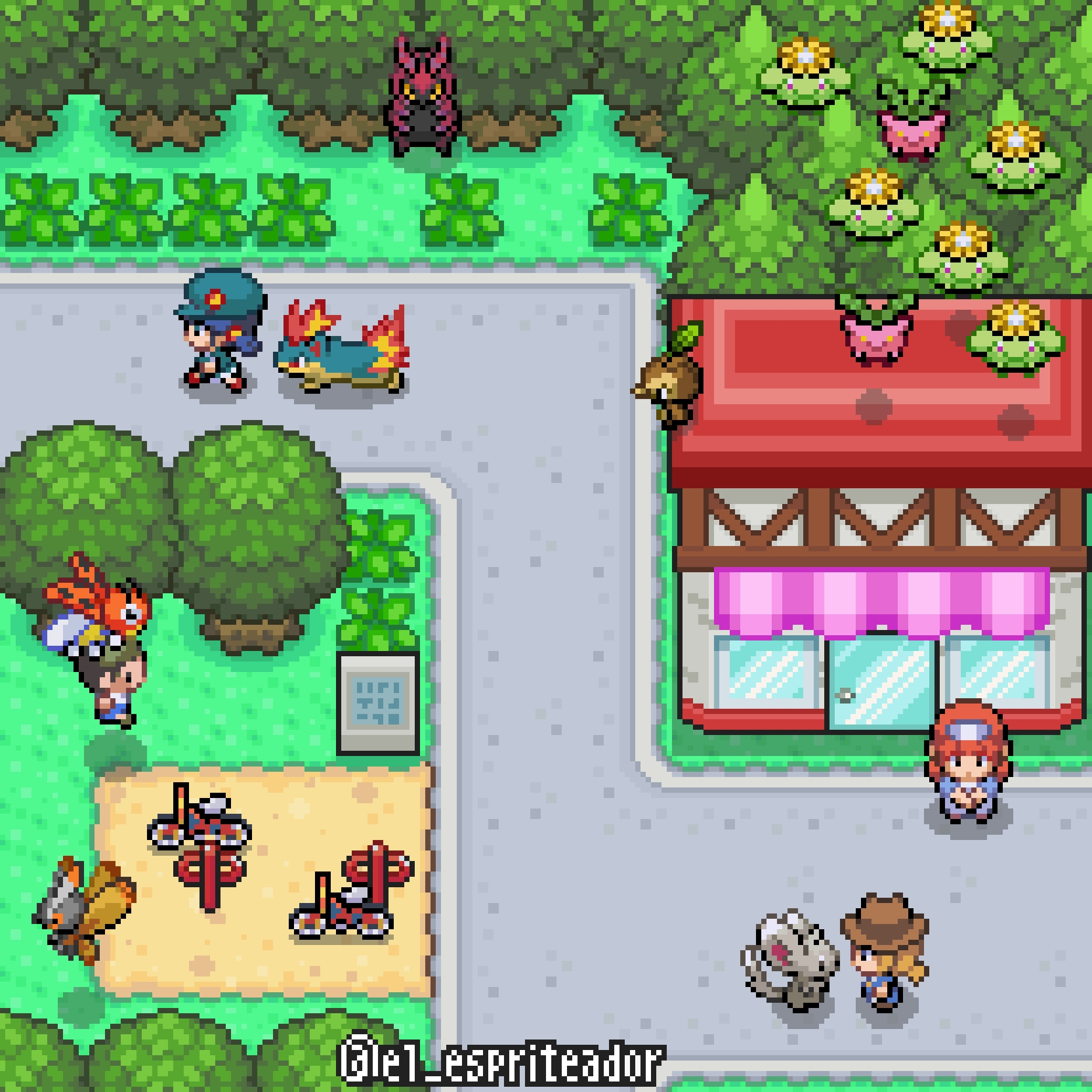Pokemon DS Style Tileset by El Espriteador