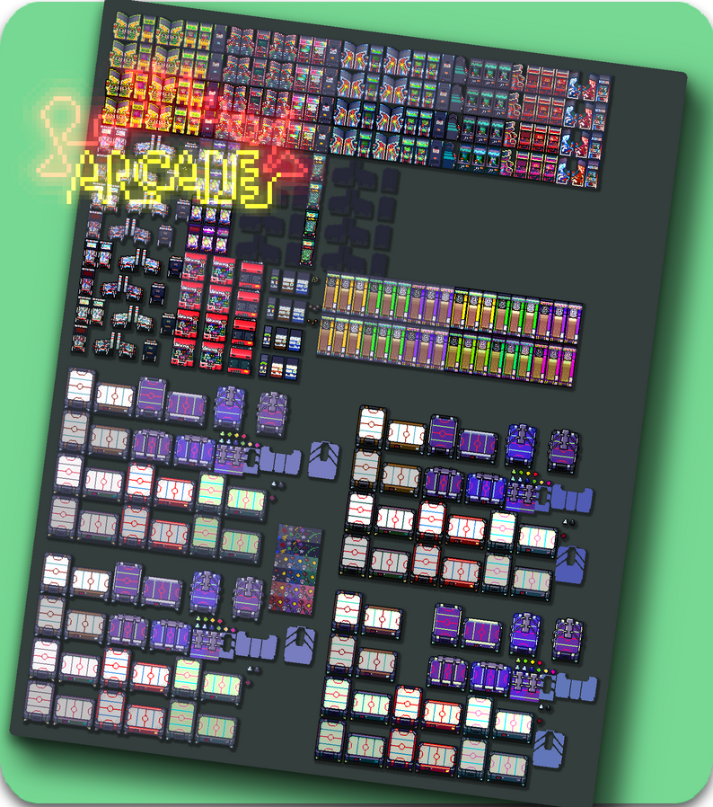 RedMooN ARCADE - [16x16] Coin-Op Arcade Tiles & Sprites by TLiaD ...