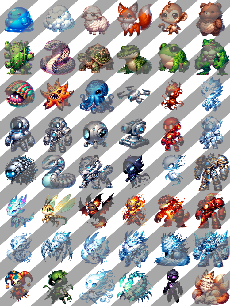 Cute monster Collection 1-4 by TrulyMalicious