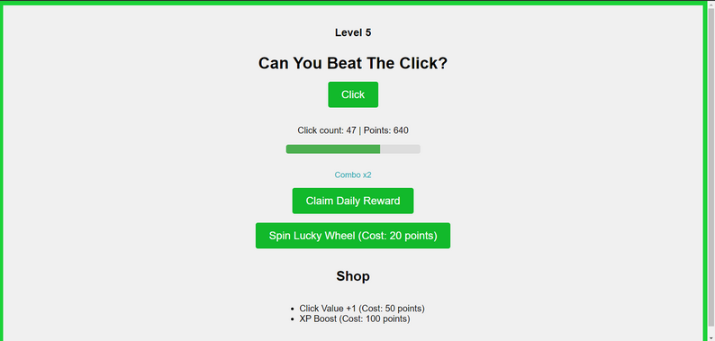 Click Button Game by Merhatta