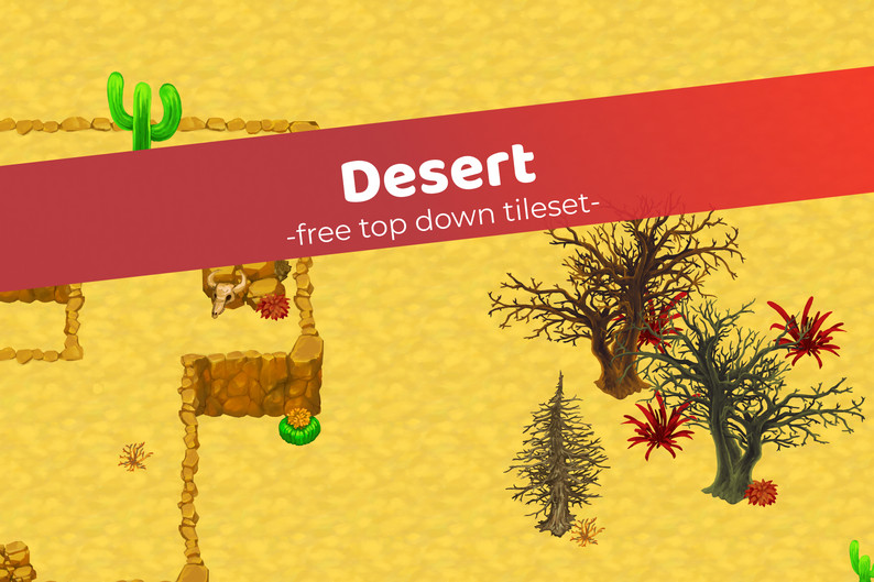 Desert - Free Top Down Tileset by ludicarts