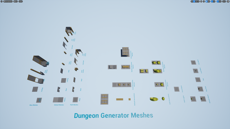 Procedural Dungeon Generator (Lite) by Critchalow
