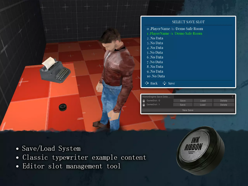 Retro Horror Engine (Unity Template) by RetroGig