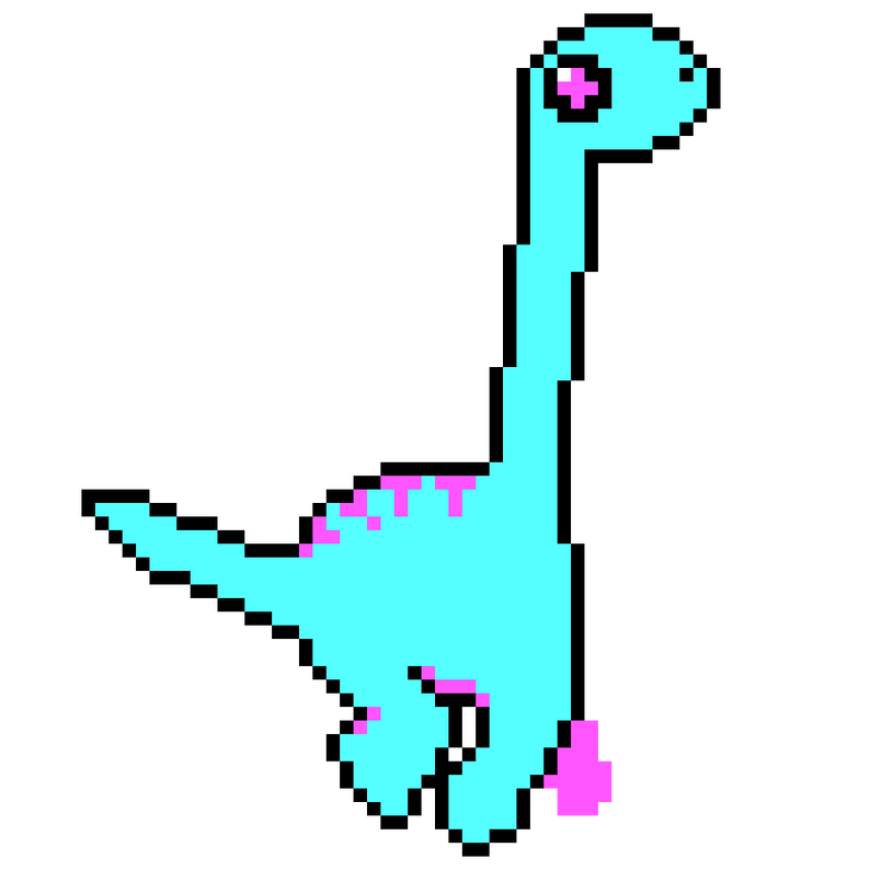 Dinosaur Retro CGA Sprite Asset Pack by DannyEnhance