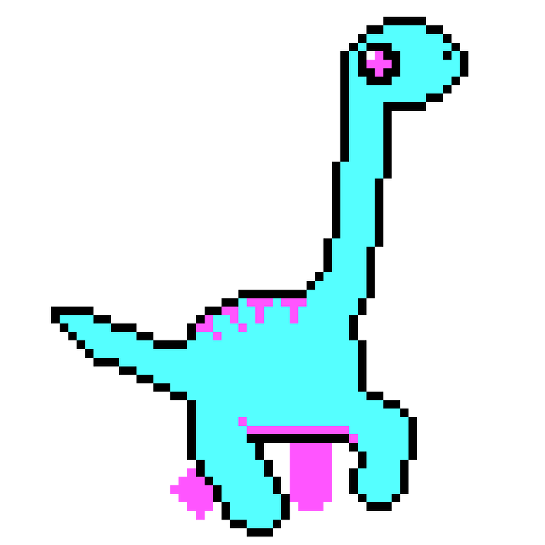 Dinosaur Retro CGA Sprite Asset Pack by DannyEnhance