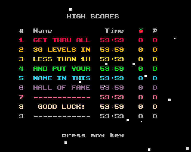 Celeste Classic (ZX Spectrum Next) by David Programa
