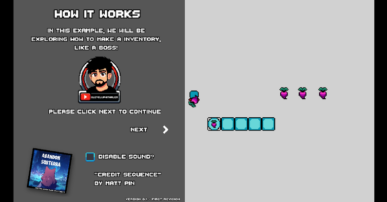 Gdevelop 5: BEST INVENTORY EVER! by LevelUpWithAlex