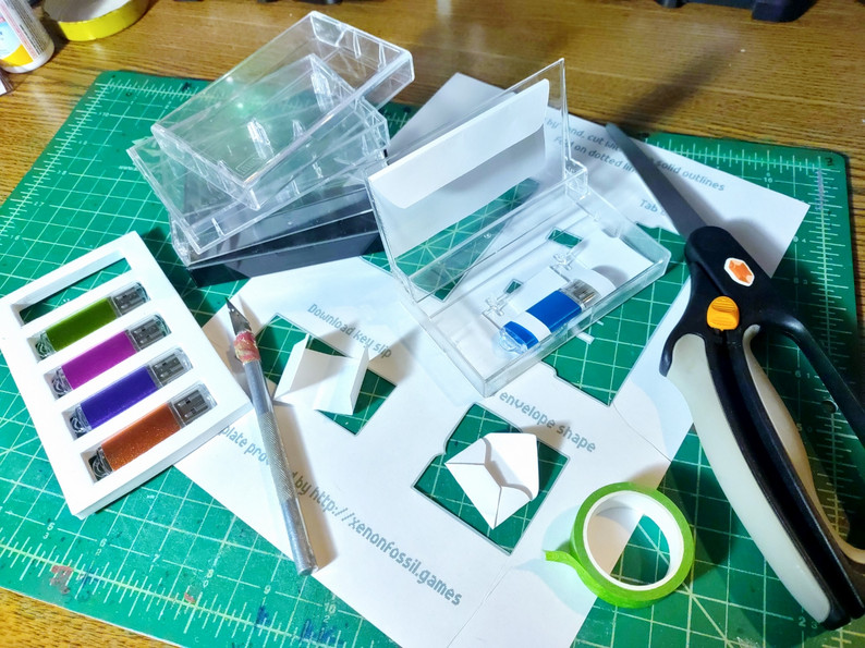 Zette Printable Templates - Zine Cassette Box Papercraft & Inserts by ...