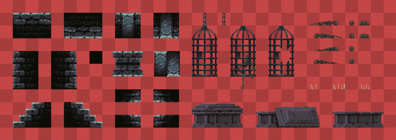 Metroidvania Dungeon - Pixel Art Asset Pack by domino99