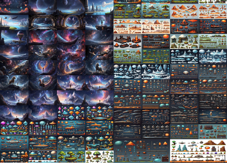 SciFi Galaxy Assets Pack by Aprende IT Online