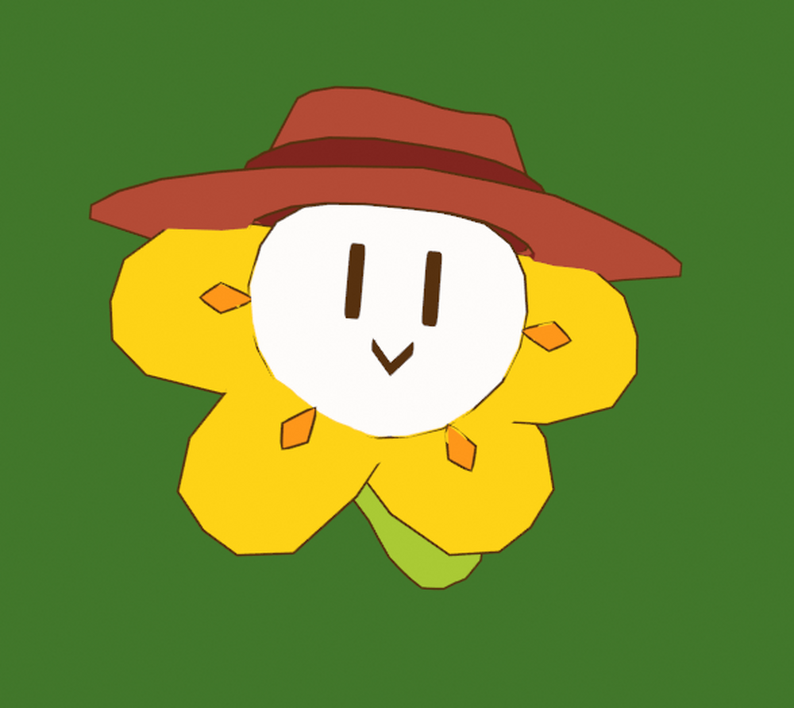 Clover + Flowey! (in 3D) by ThatWave