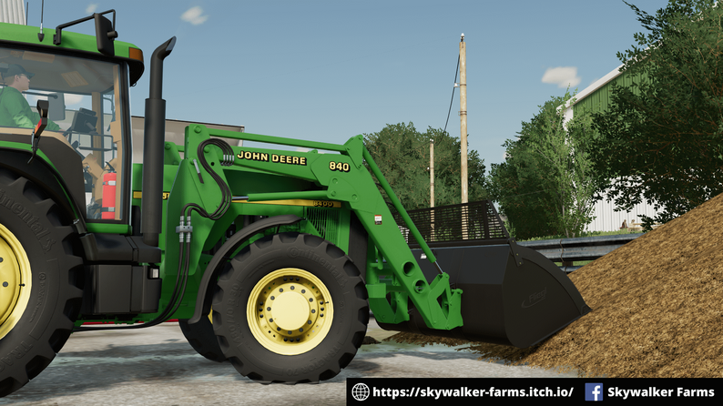 FS22 - John Deere 840 Frontloader by Skywalker Farms