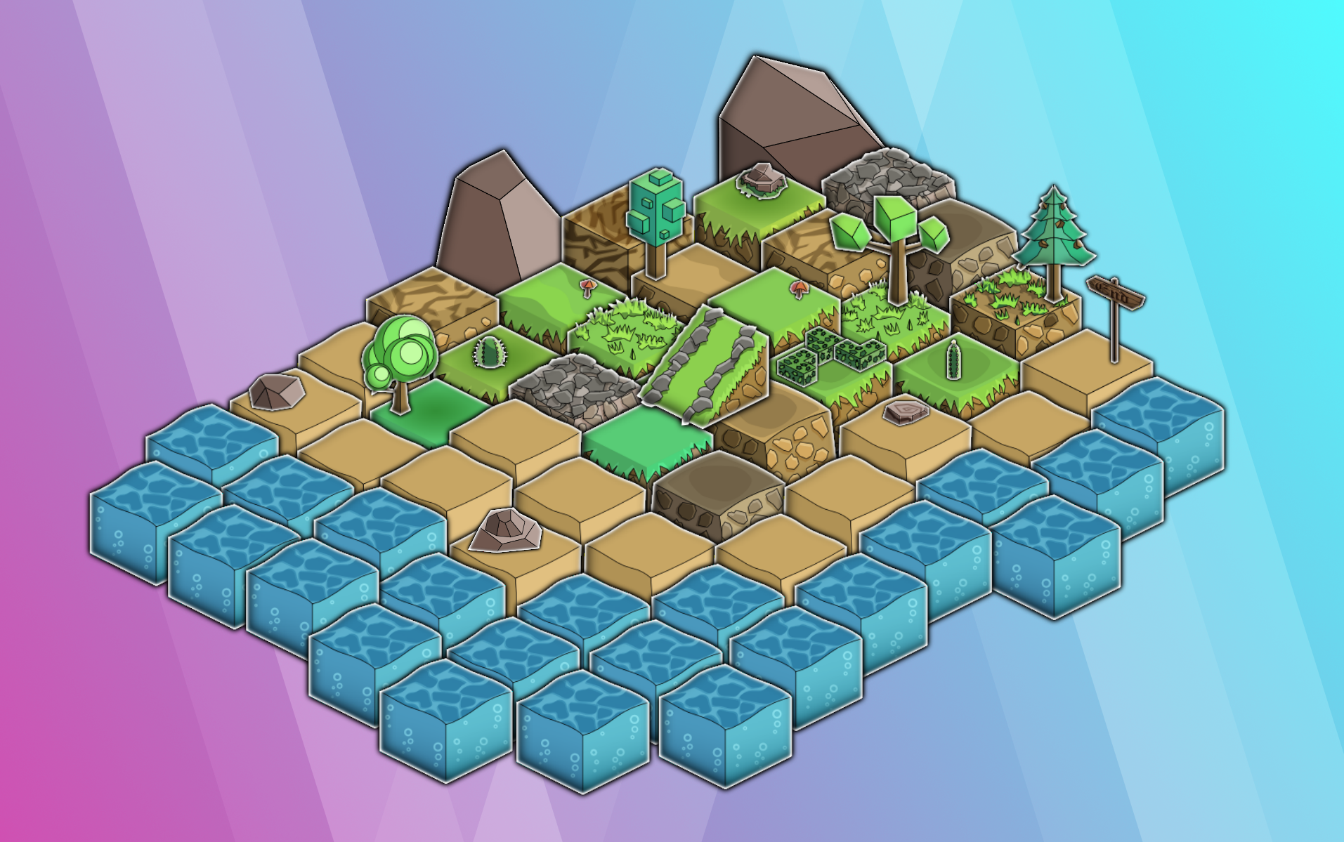 2D Isometric Starter Standard Kit +.svg by Cryptogene