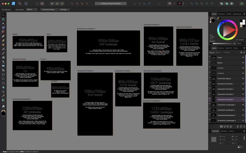 Itch.io Page Customisation Template by Rosia