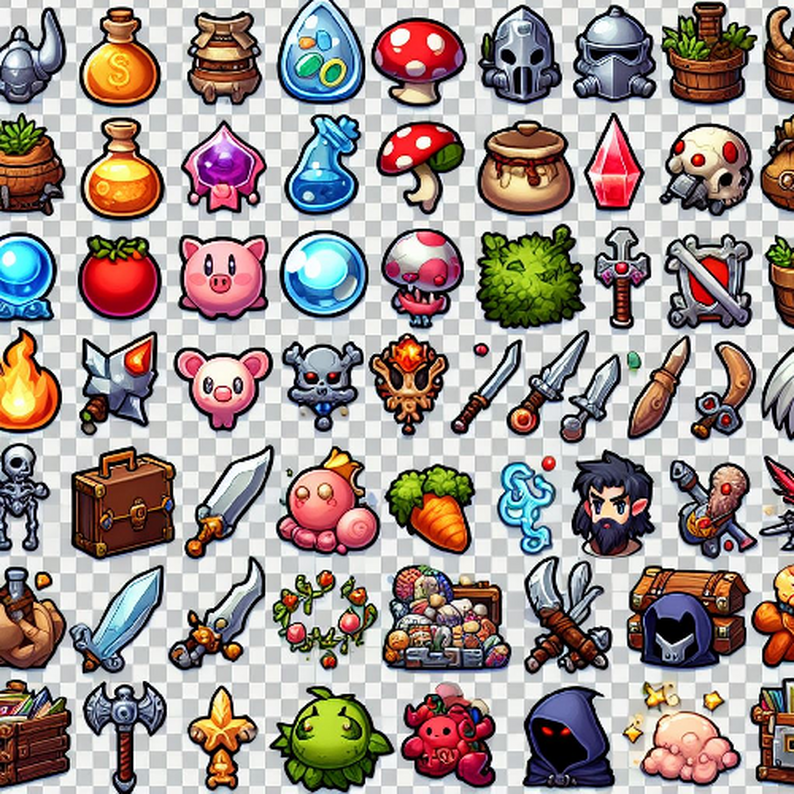 800 MB 2000 Image Sheets MASSIVE Pixel Art Assets by Pixel Game Resources