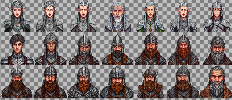 Fantasy RPG Portraits Pack 128x128 by FinchL