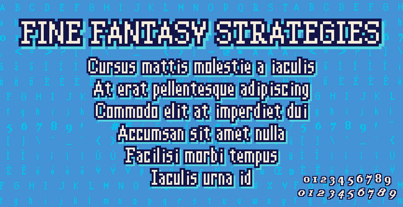 Tiny RPG - Font Kit I by tiopalada
