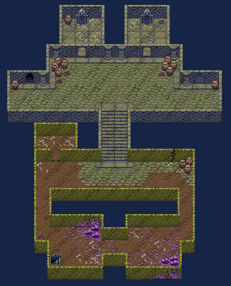 Top Down Dungeon Tilesets 32x32 by Douglas Vinicius