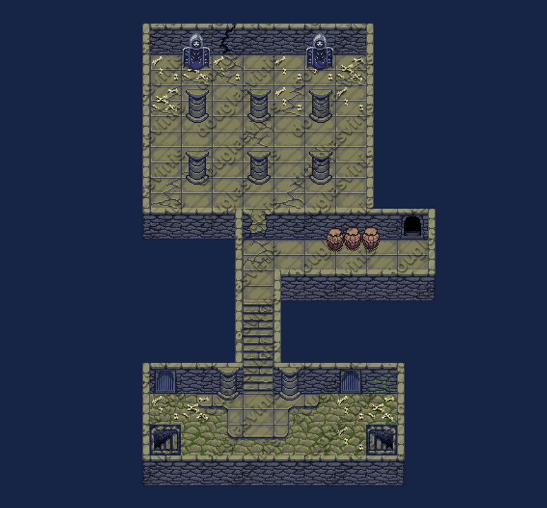 Top Down Dungeon Tilesets 32x32 by Douglas Vinicius