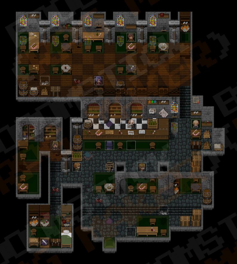 Medieval Dungeon 48x48 Tileset (RPG Maker MV / MZ) by Booom