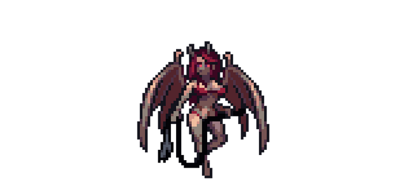 Pixel Art Succubus Character - 2D Female Character Pack by GandalfHardcore