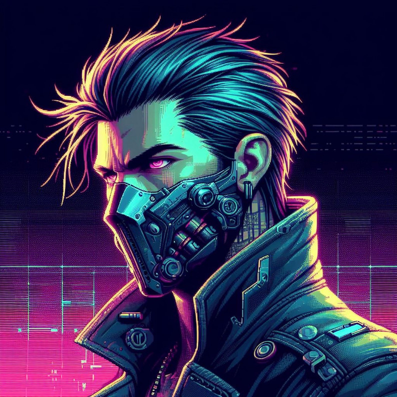 Free Pixel Art Cyberpunk Character Portraits Pack by The Outlander