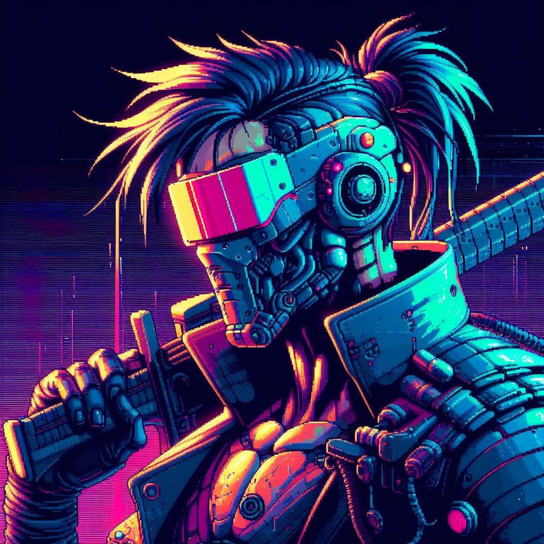 Free Pixel Art Cyberpunk Character Portraits Pack by The Outlander
