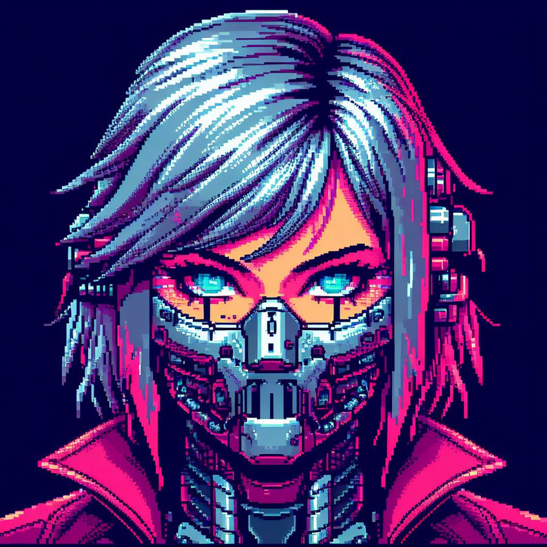 Free Pixel Art Cyberpunk Character Portraits Pack by The Outlander