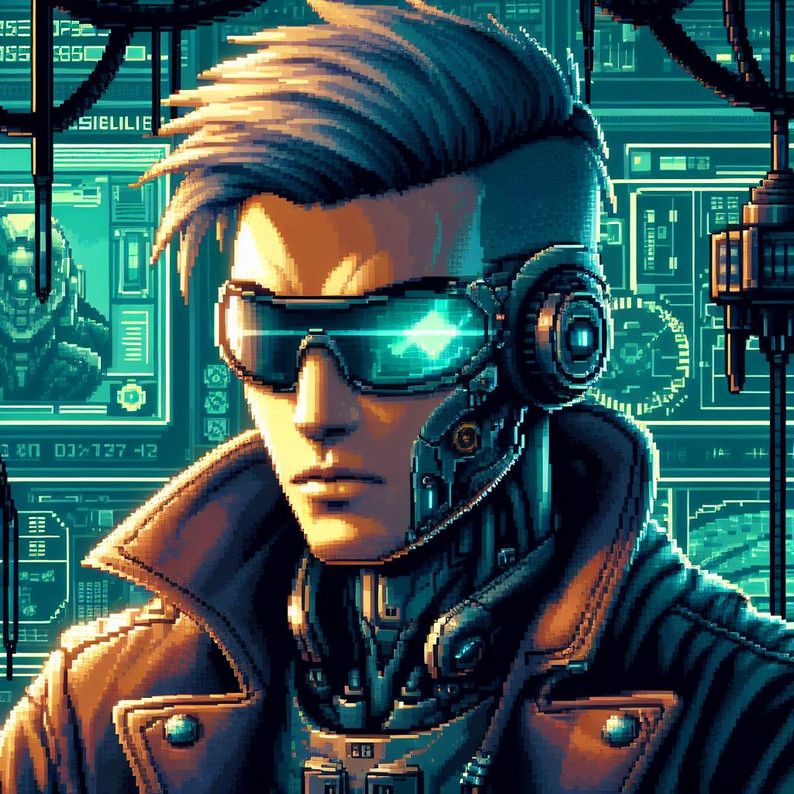 Free Pixel Art Cyberpunk Character Portraits Pack by The Outlander