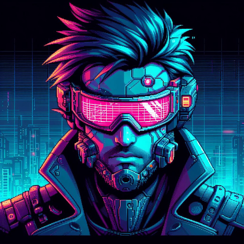 Free Pixel Art Cyberpunk Character Portraits Pack by The Outlander