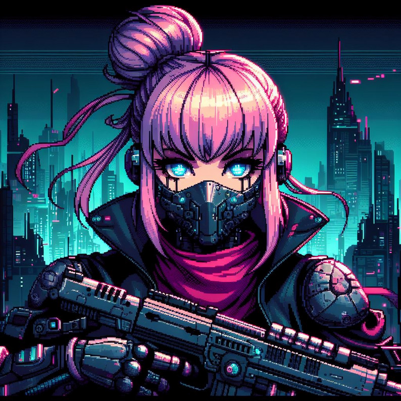 Free Pixel Art Cyberpunk Character Portraits Pack by The Outlander