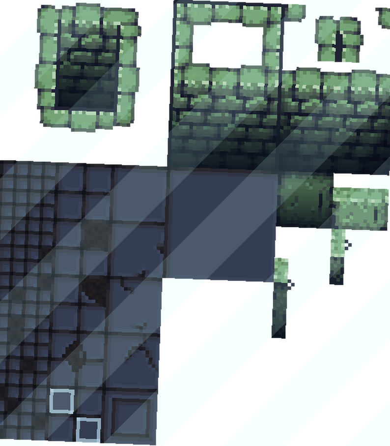 Damp Dungeon - Tileset and Sprites by Pine Druid