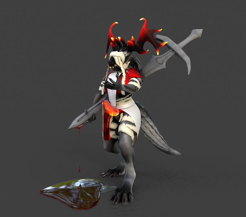 ZealotDKD Crucifix beast (vrchat blender) by ZealotDKD