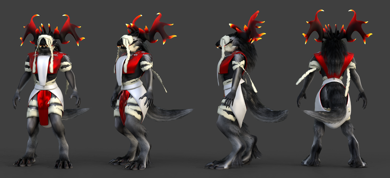 ZealotDKD Crucifix beast (vrchat blender) by ZealotDKD