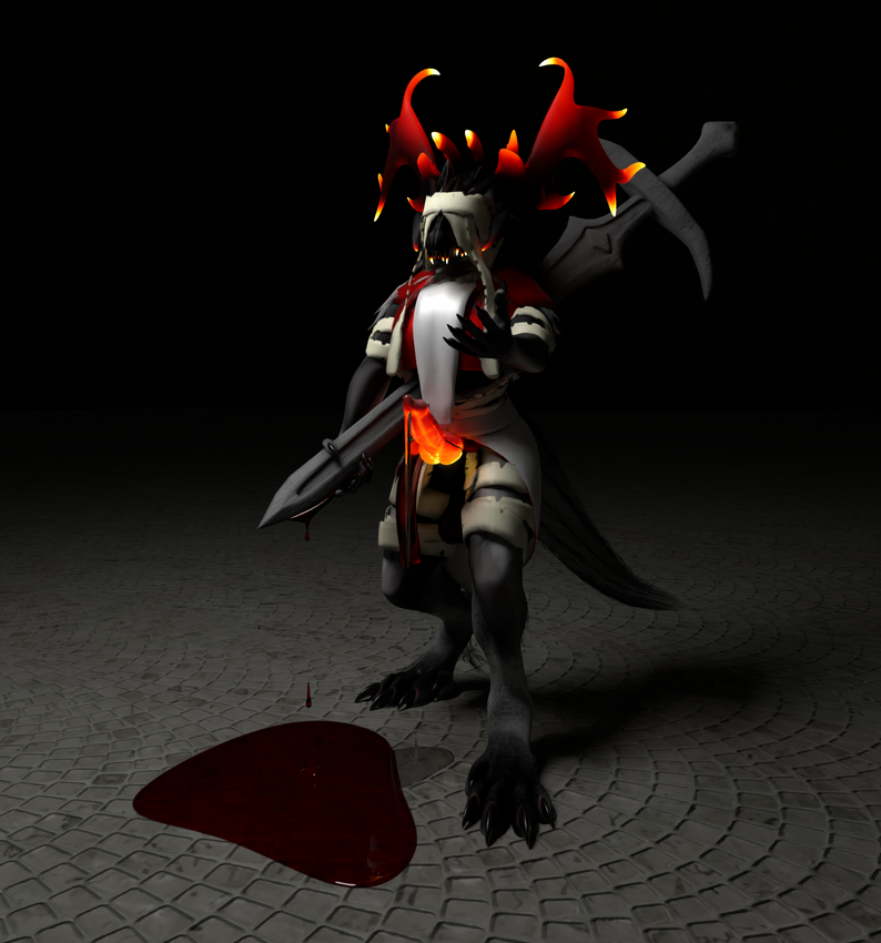ZealotDKD Crucifix beast (vrchat blender) by ZealotDKD