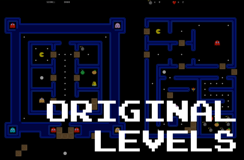 [School project] Pacman + Level Editor by Tetraxel